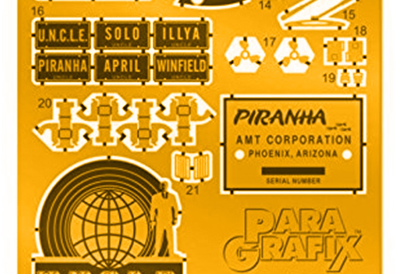 Paragrafix Piranha Super Spy Car Photoetch & Decal Set PGX192 - VCSHobbies