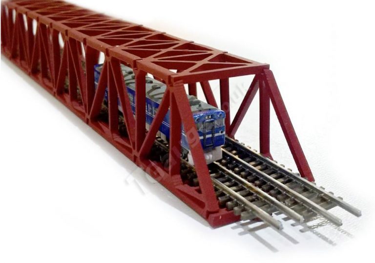 T Gauge 160mm Red Truss Bridge TB-011 – VCSHobbies